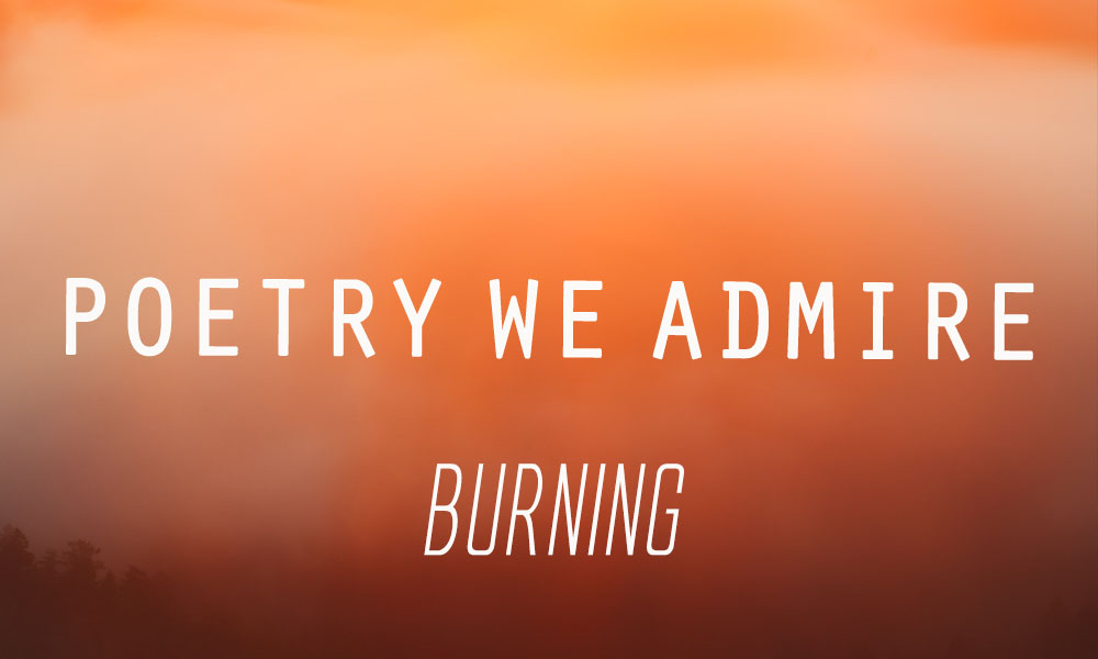 Poetry We Admire: Burning - Palette Poetry