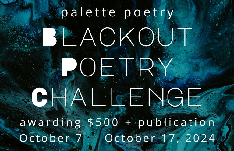 The 2024 Blackout Poetry Challenge - Palette Poetry